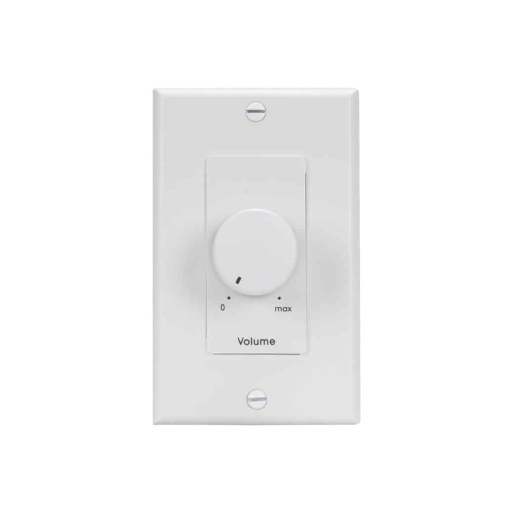 10k ohm Potentiometer with 1-Gang Decorator Wall Plate, White - Lowell ...