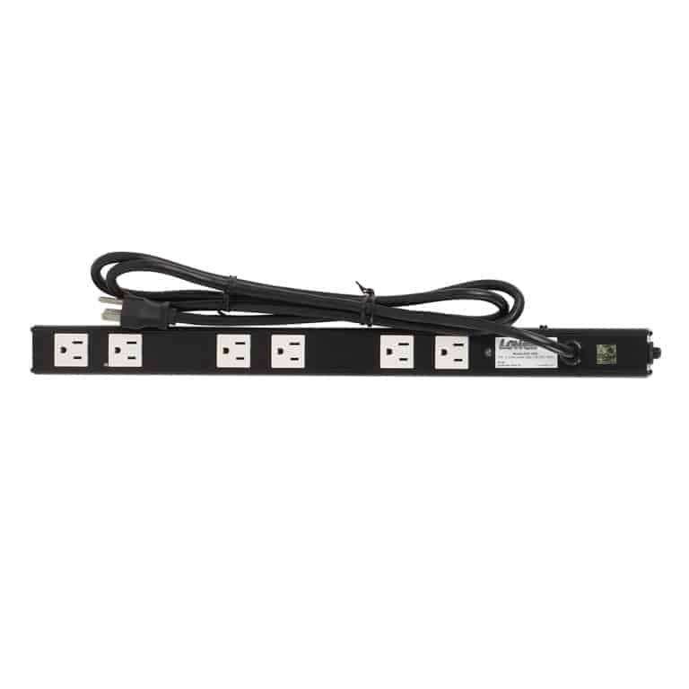 20" Power Strip | 6 (15A) Outlets, Basic Surge Suppression (6 outlets ...
