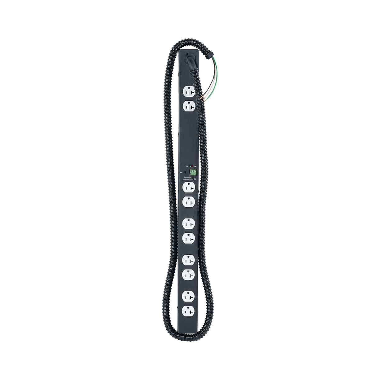 30" Power Strip | 10 (20A) Outlets, Remote Terminal