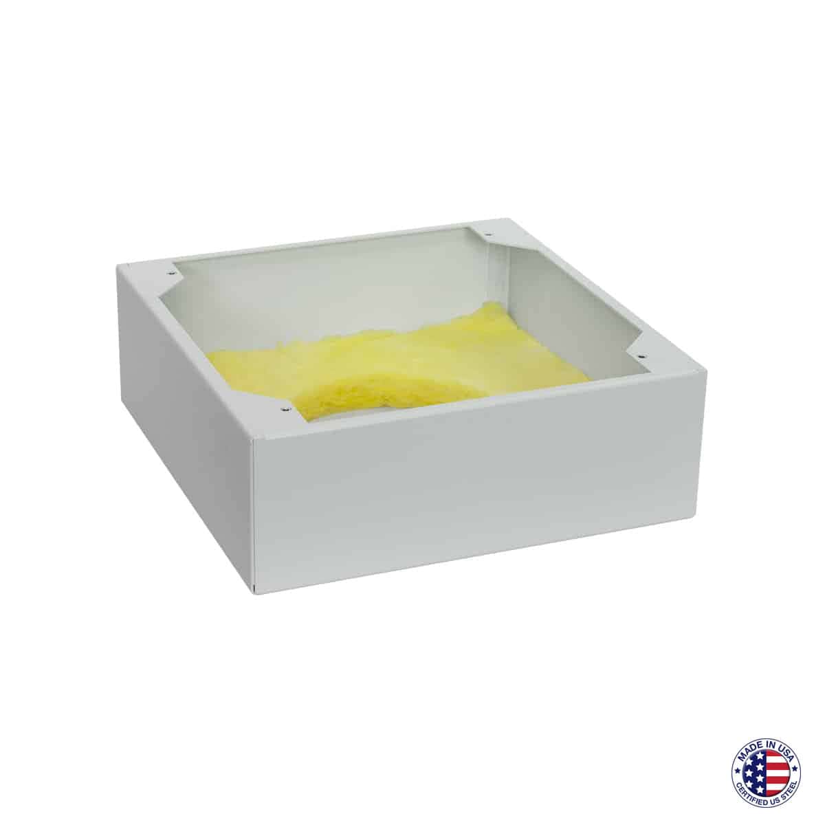 Galvanized Steel Enclosure for 8 inch Speaker, Surface Mount