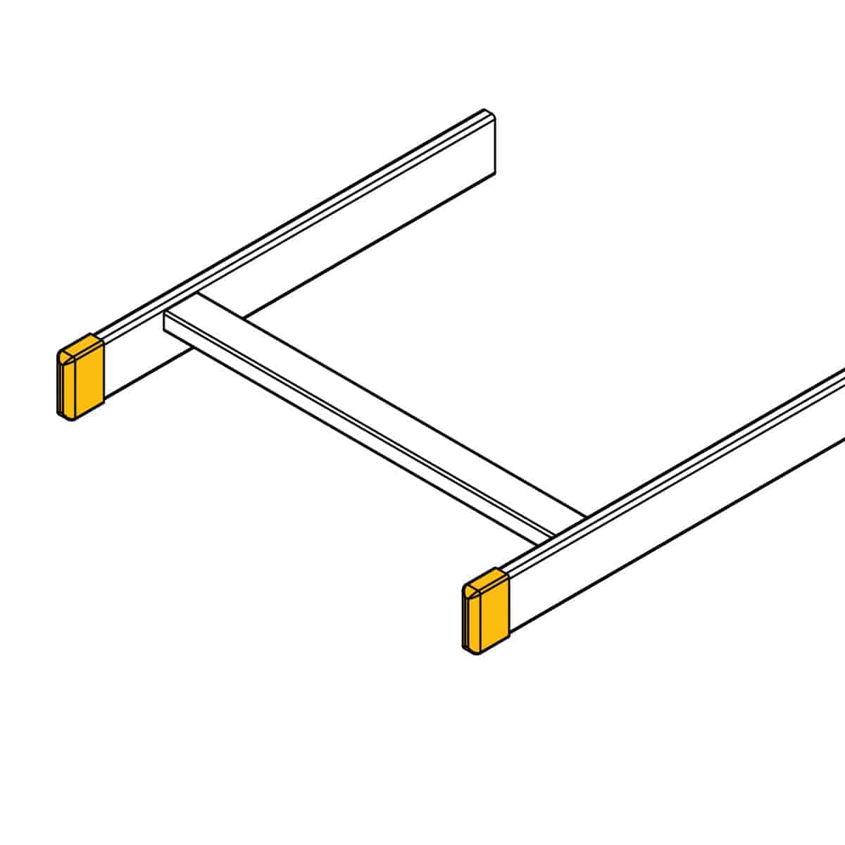 Cable ladder end caps