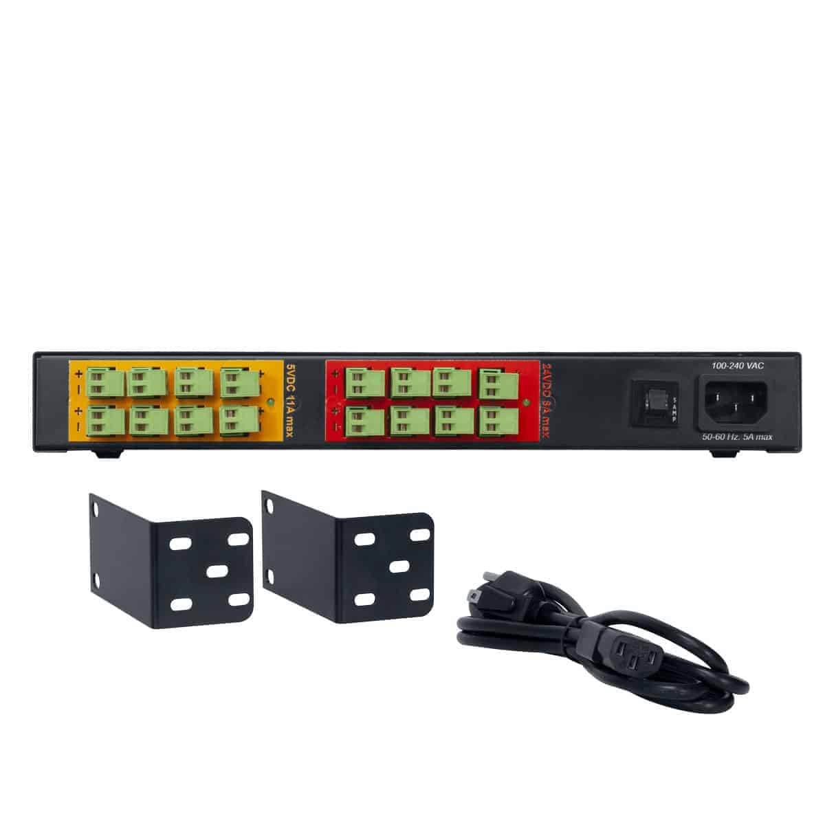 DC Power Distribution, 16 Output (5VDC/24VDC)| Lowell Manufacturing