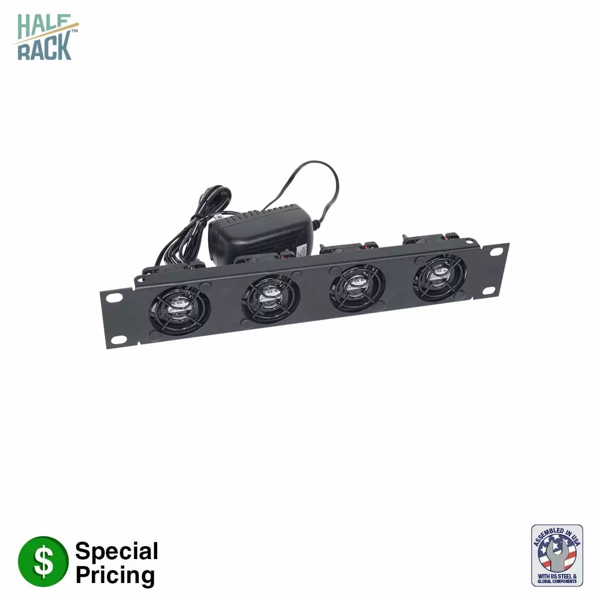 Fan Panel for Half Rack | FDC4-1HR - CLOSEOUT | Lowell Manufacturing