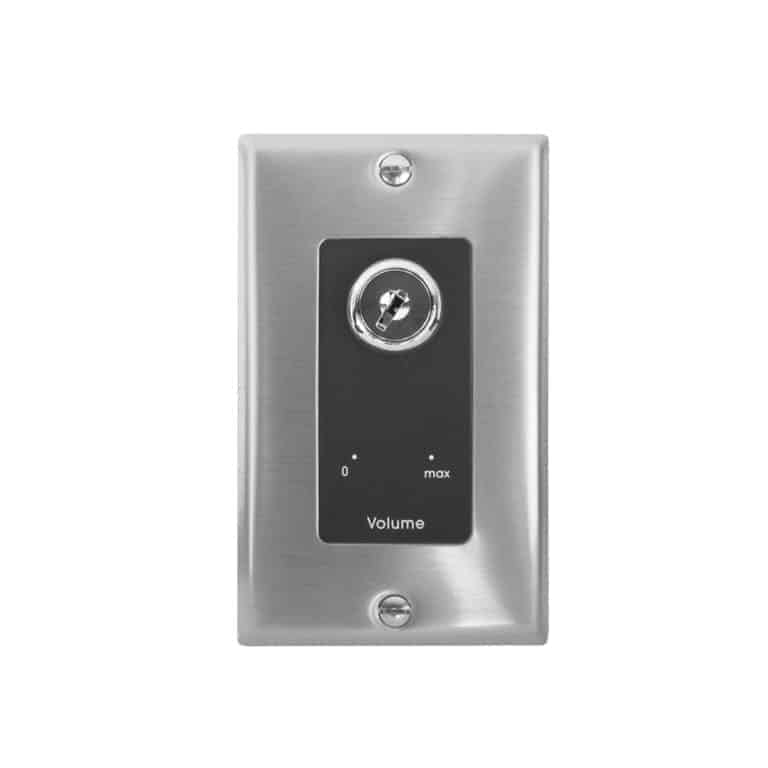 100W Mono Volume Control with Key Switch - Lowell Manufacturing