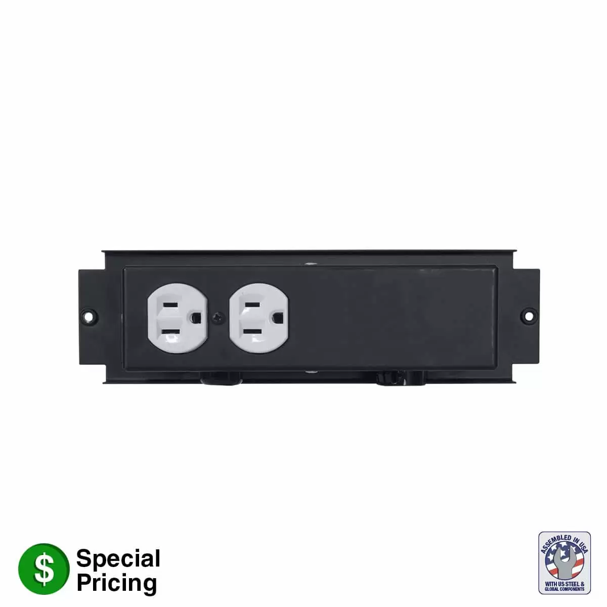 Knockout Panel with AC Outlets & Cord Pocket | KOP-AC1502 - CLOSEOUT ...