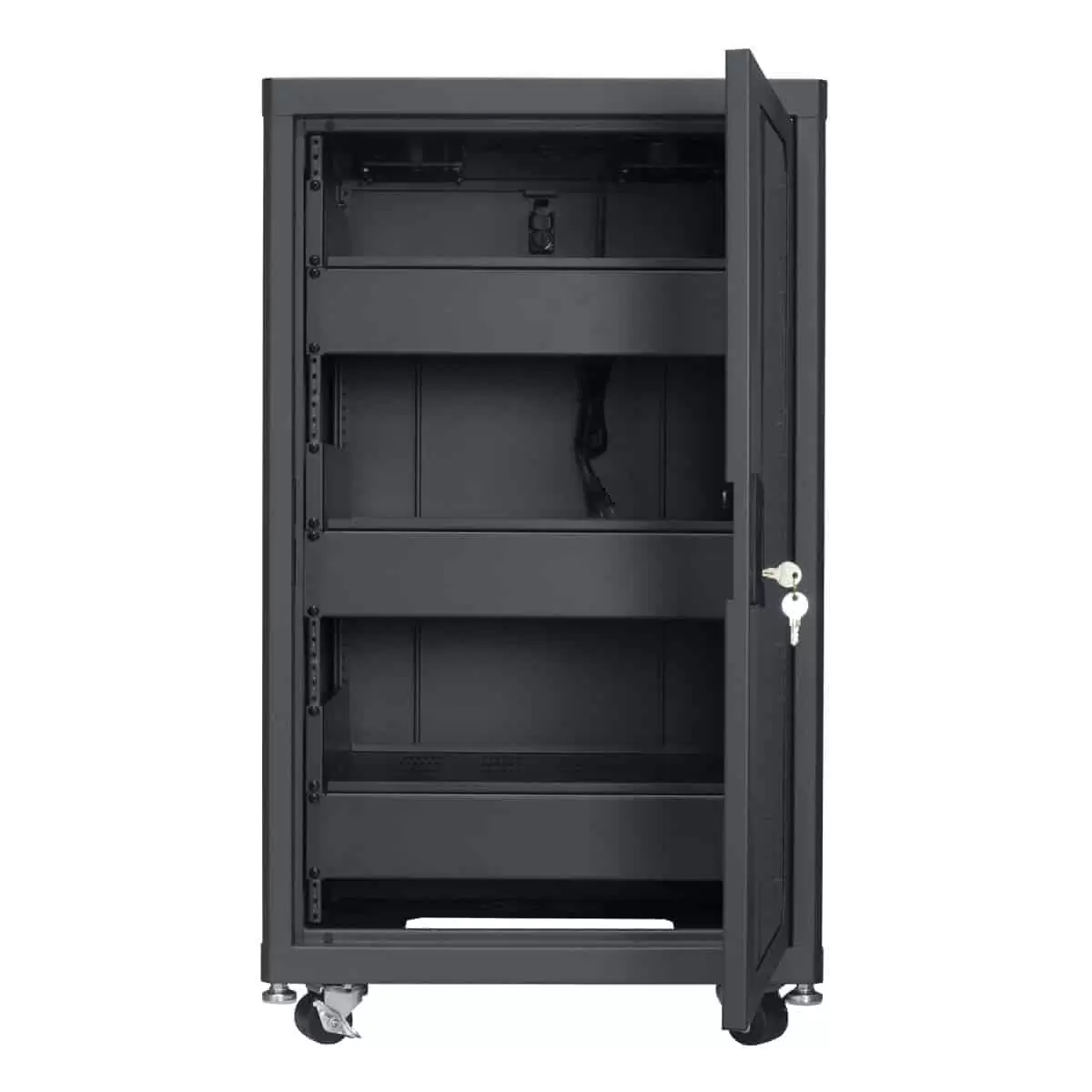 18U x 24"D Steel Cabinet for Electronics | Lowell Mfg.