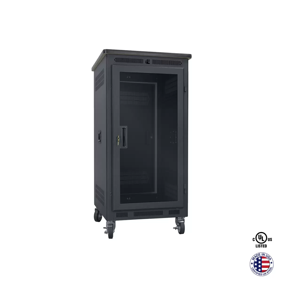 Mobile Rack with Plexiglass Front Door | Lowell Mfg.
