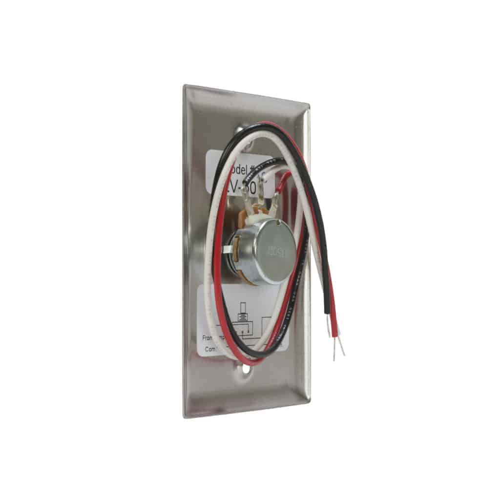 50 ohm Potentiometer with 1-Gang Standard Wall Plate, SS - Lowell ...