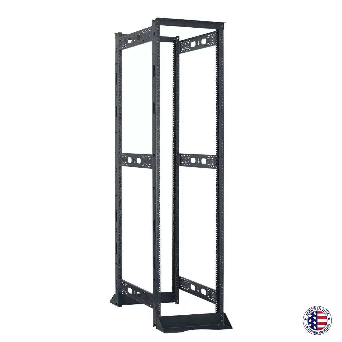 NR4P SERIES | 45U x 36"D Four Post Networking Rack | Lowell
