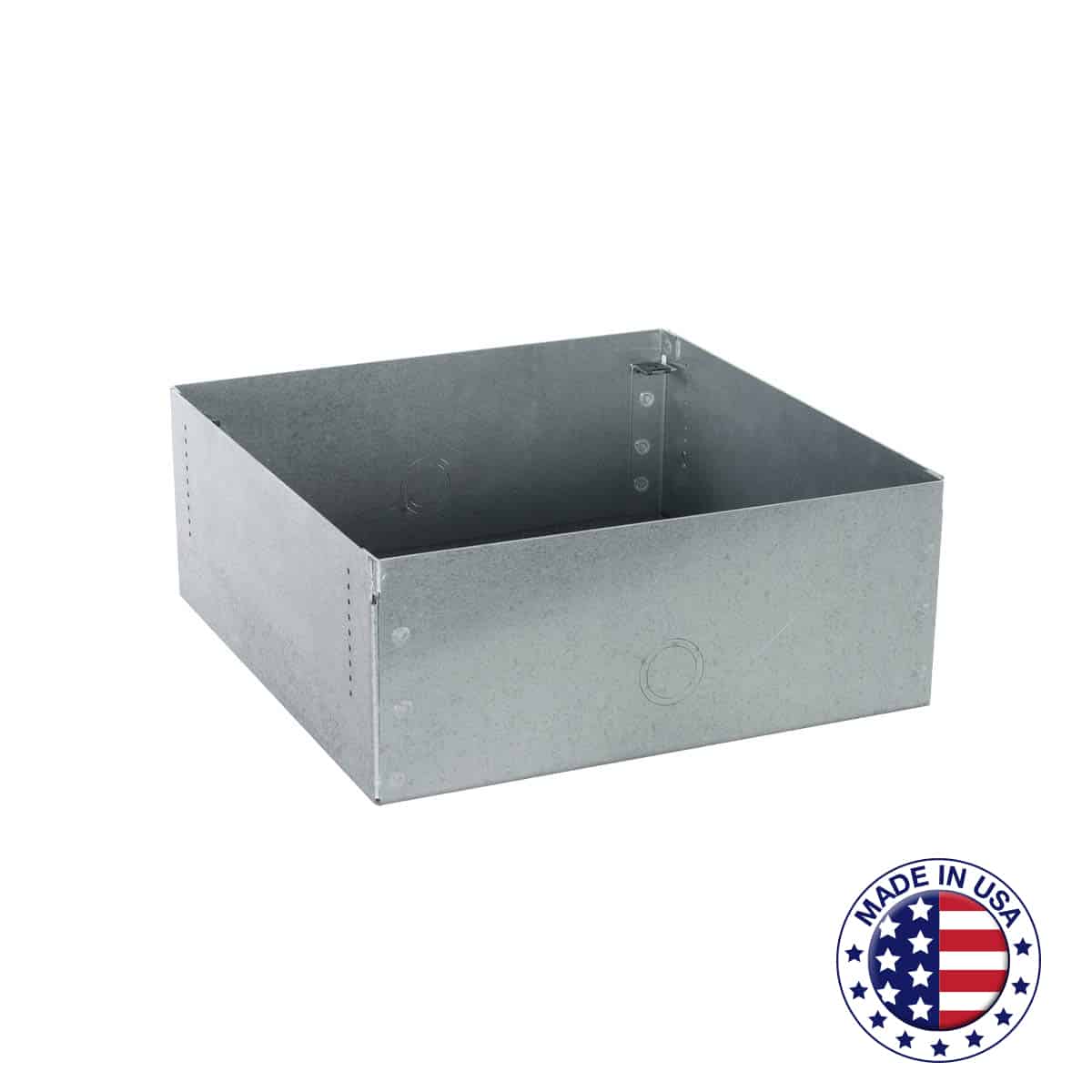 Galvanized Steel Enclosure for 8 inch Speaker, Recessed