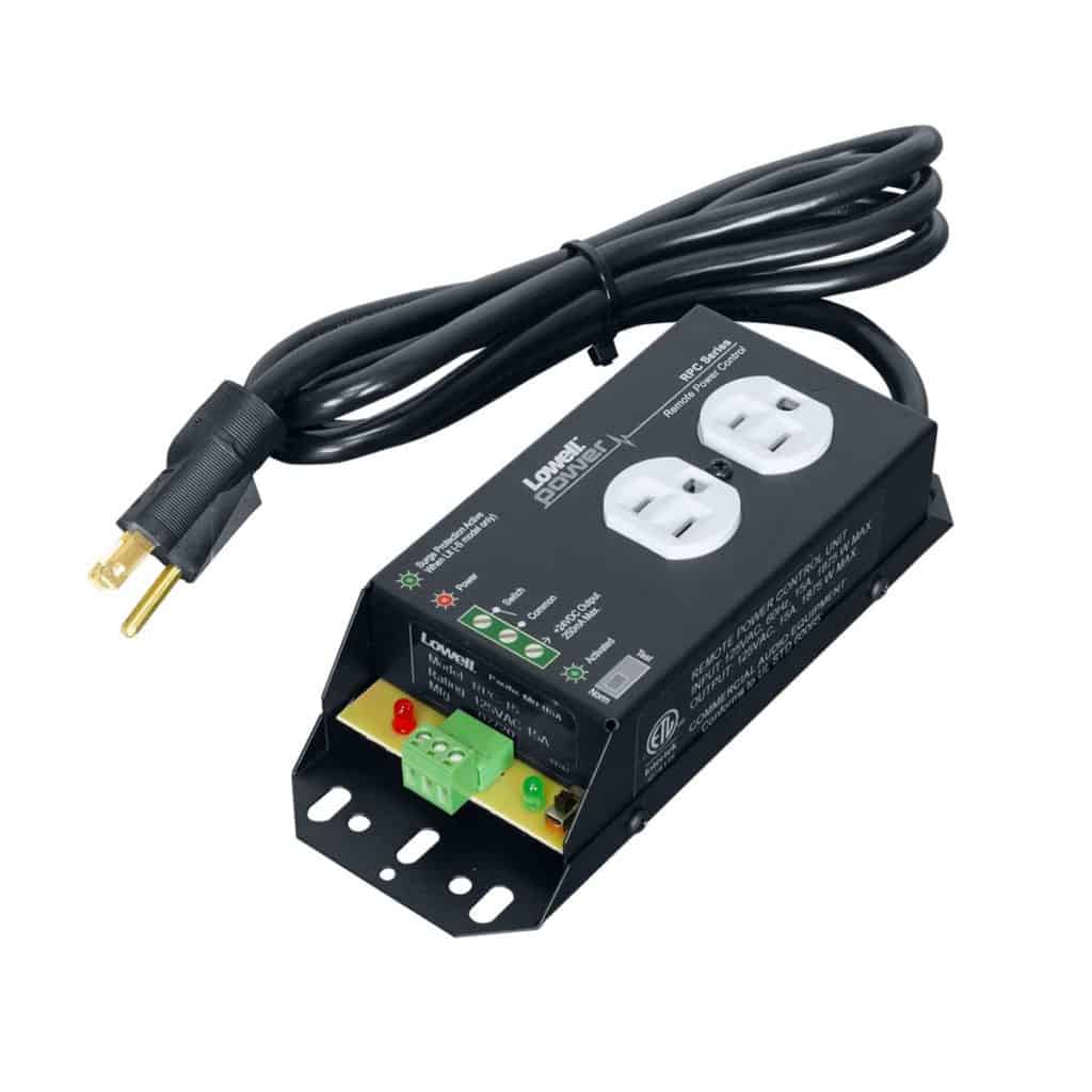 Remote Power Control with 2-15A Outlets | RPC-15 - Lowell Mfg.
