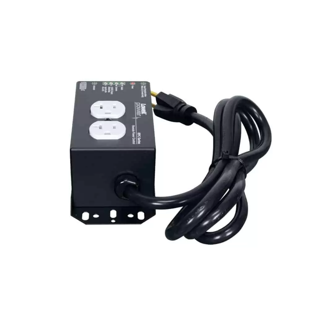 Remote Power Control with 2–20A Outlets | Lowell Manufacturing