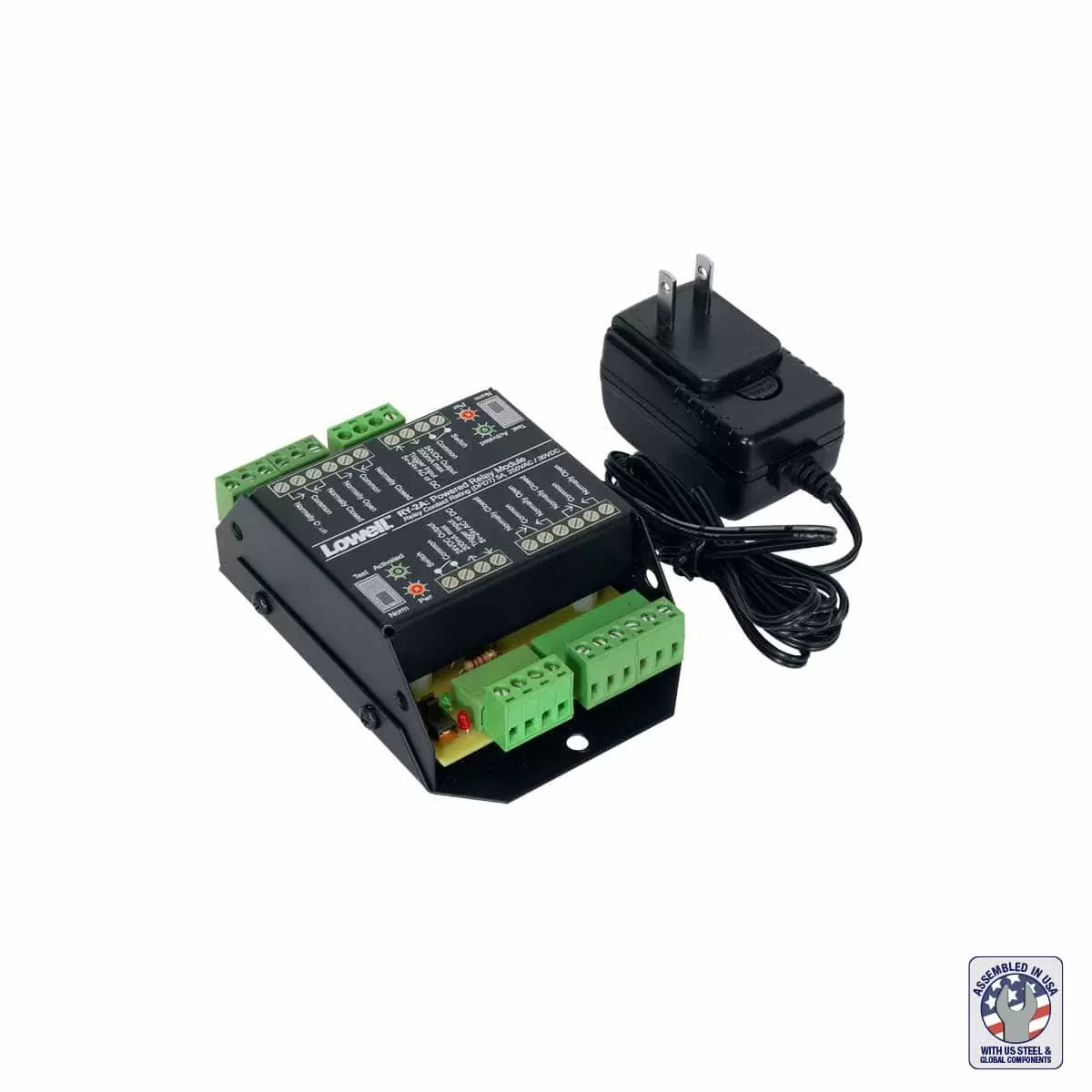 Relay Module | 2 DPDT | Lowell Manufacturing