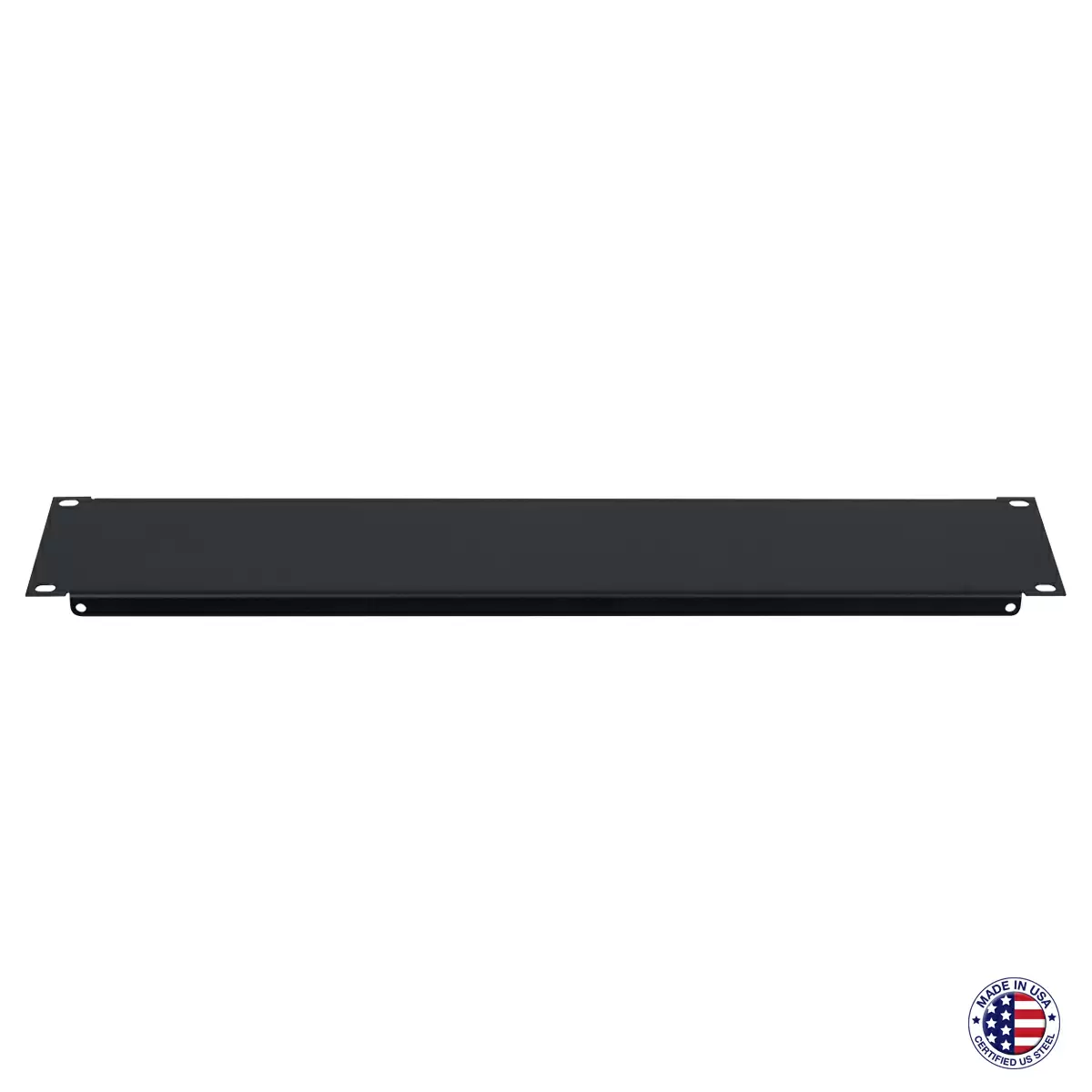 Blank Steel Panel with Flange, Smooth Black | Lowell Manufacturing