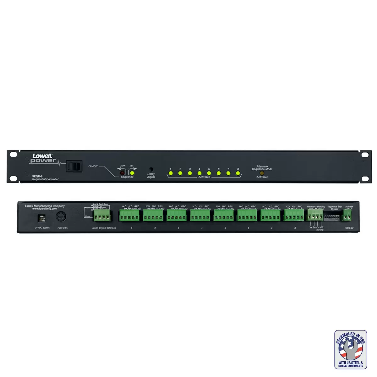 Power Sequencer with Rocker Switch, 8 Step - Lowell Manufacturing