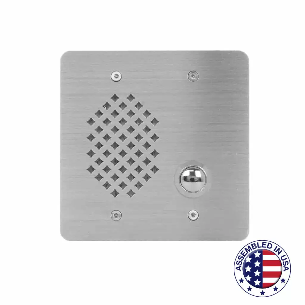 Vandal Resistant Intercom Station with Transformer & Call Switch