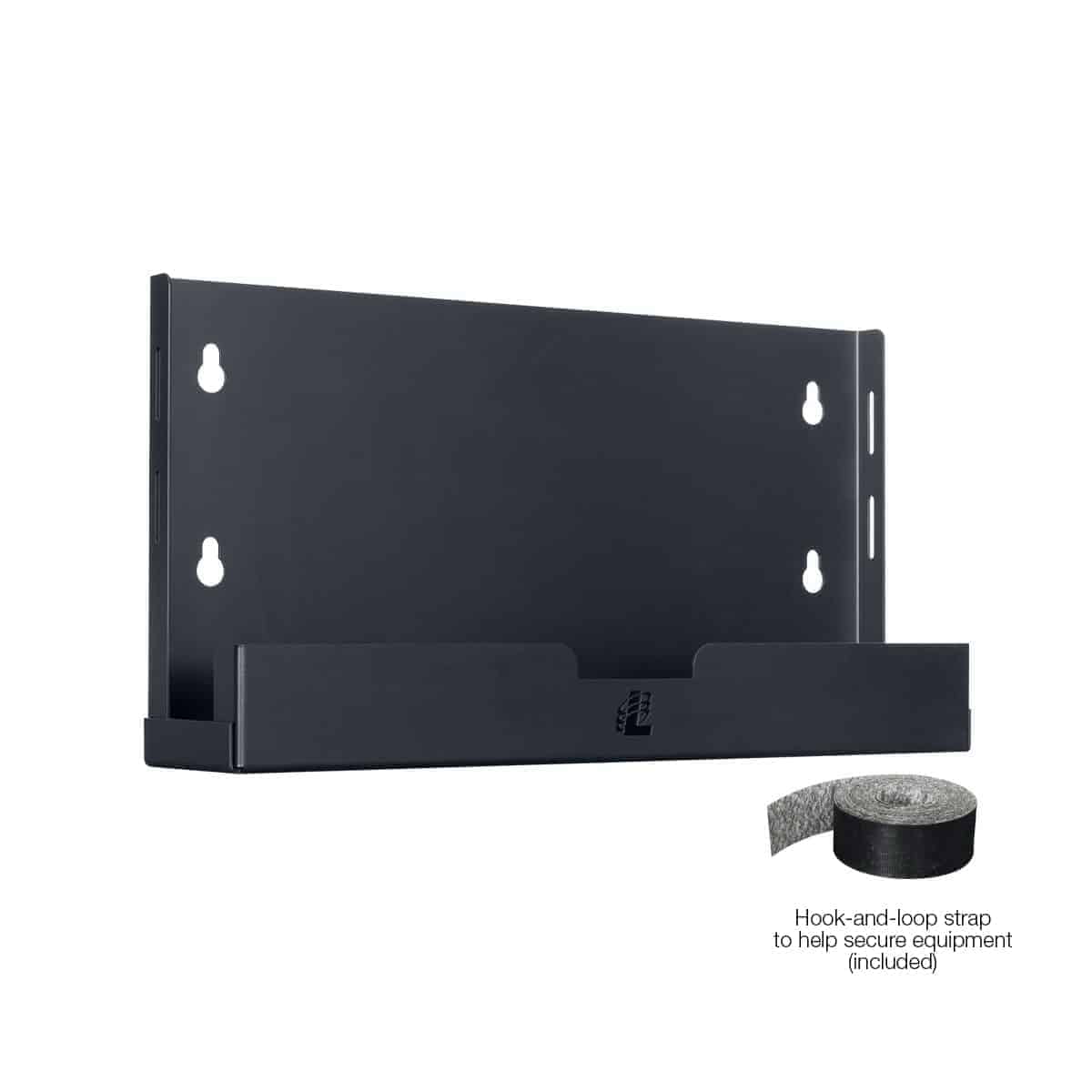 Steel wall shelf for computer | Lowell Mfg.